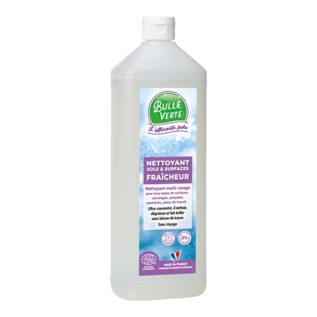 NETTOYANT SOLS & SURFACES FRAÎCHEUR - Bulle Verte