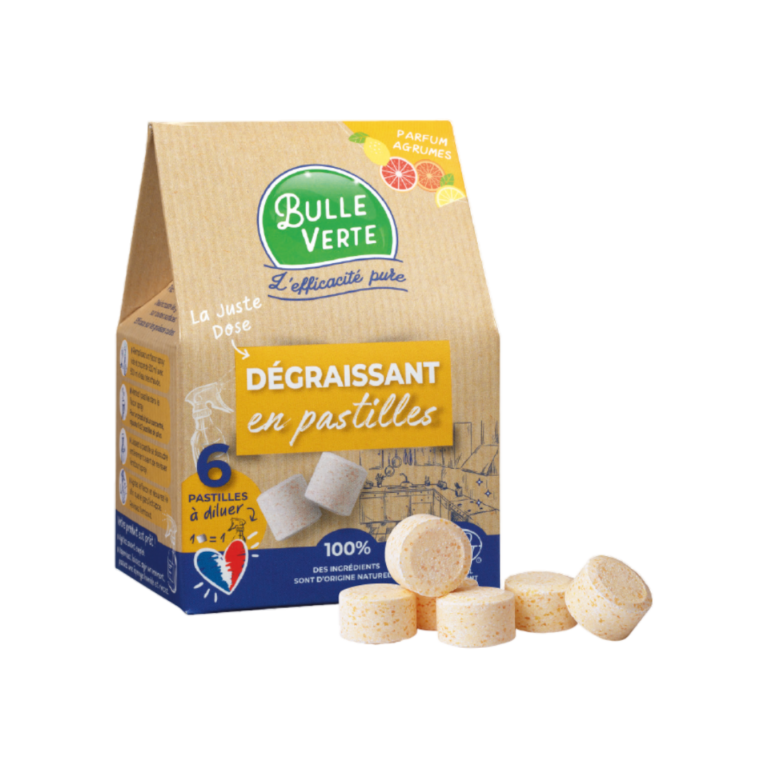 DÉGRAISSANT EN PASTILLES - Bulle Verte